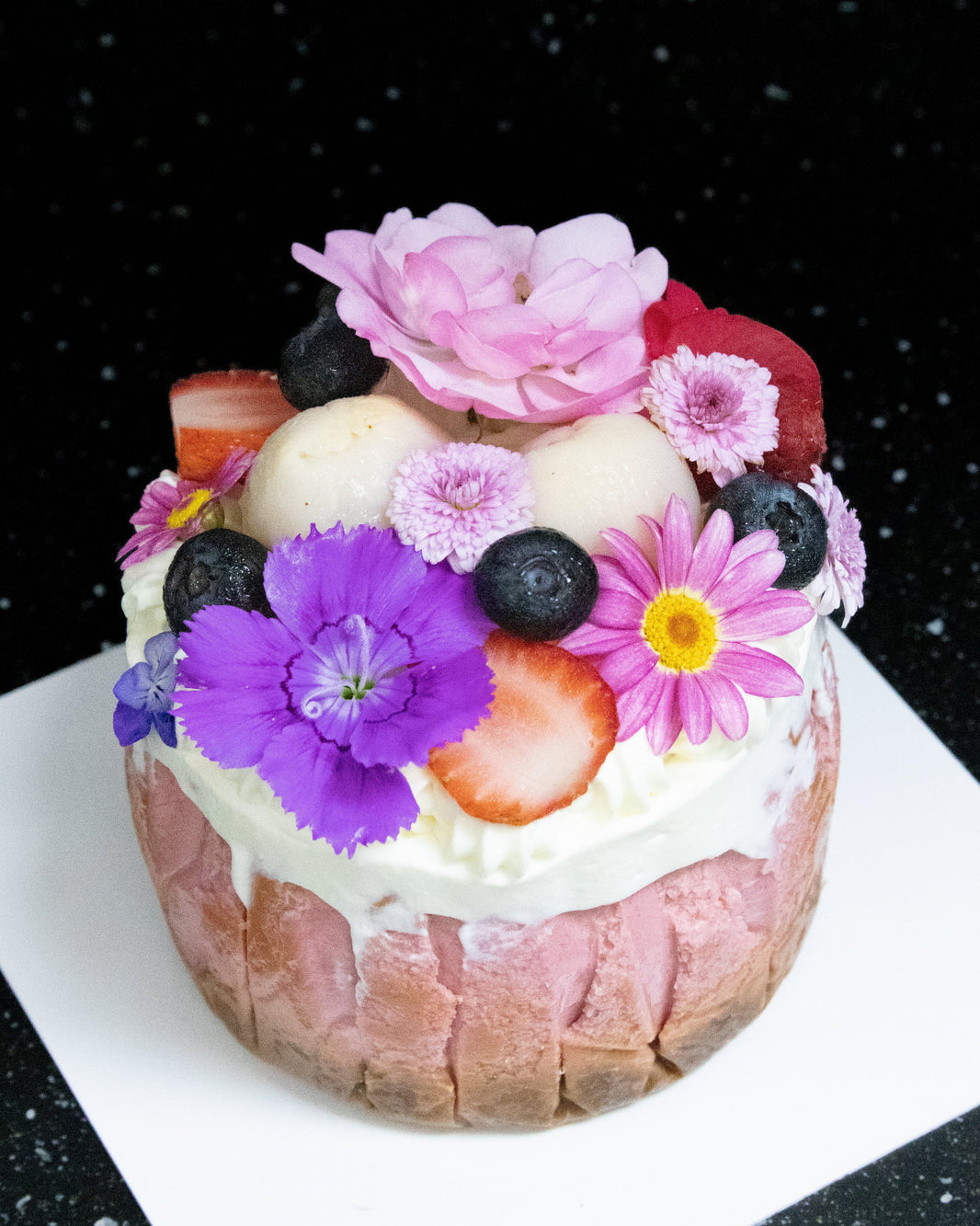 Ube Mochi-Filled Burnt Basque Cheesecake | Fankery Auckland